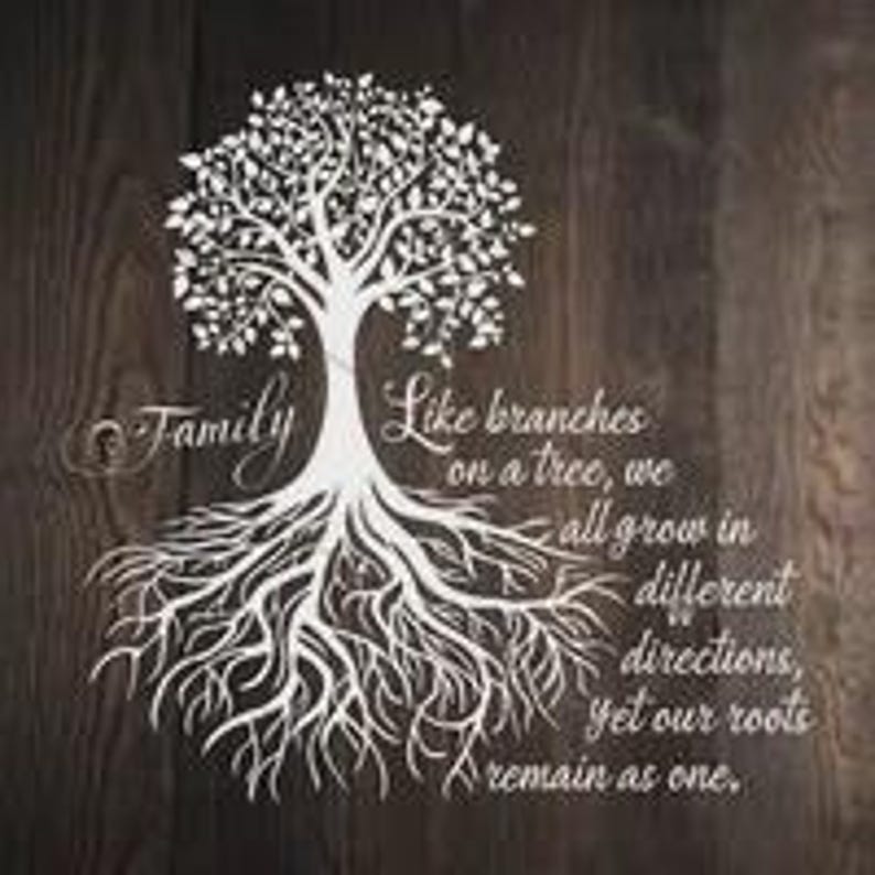 Family Tree SVG: Roots & Branches, Love Quote (digital File) - Etsy