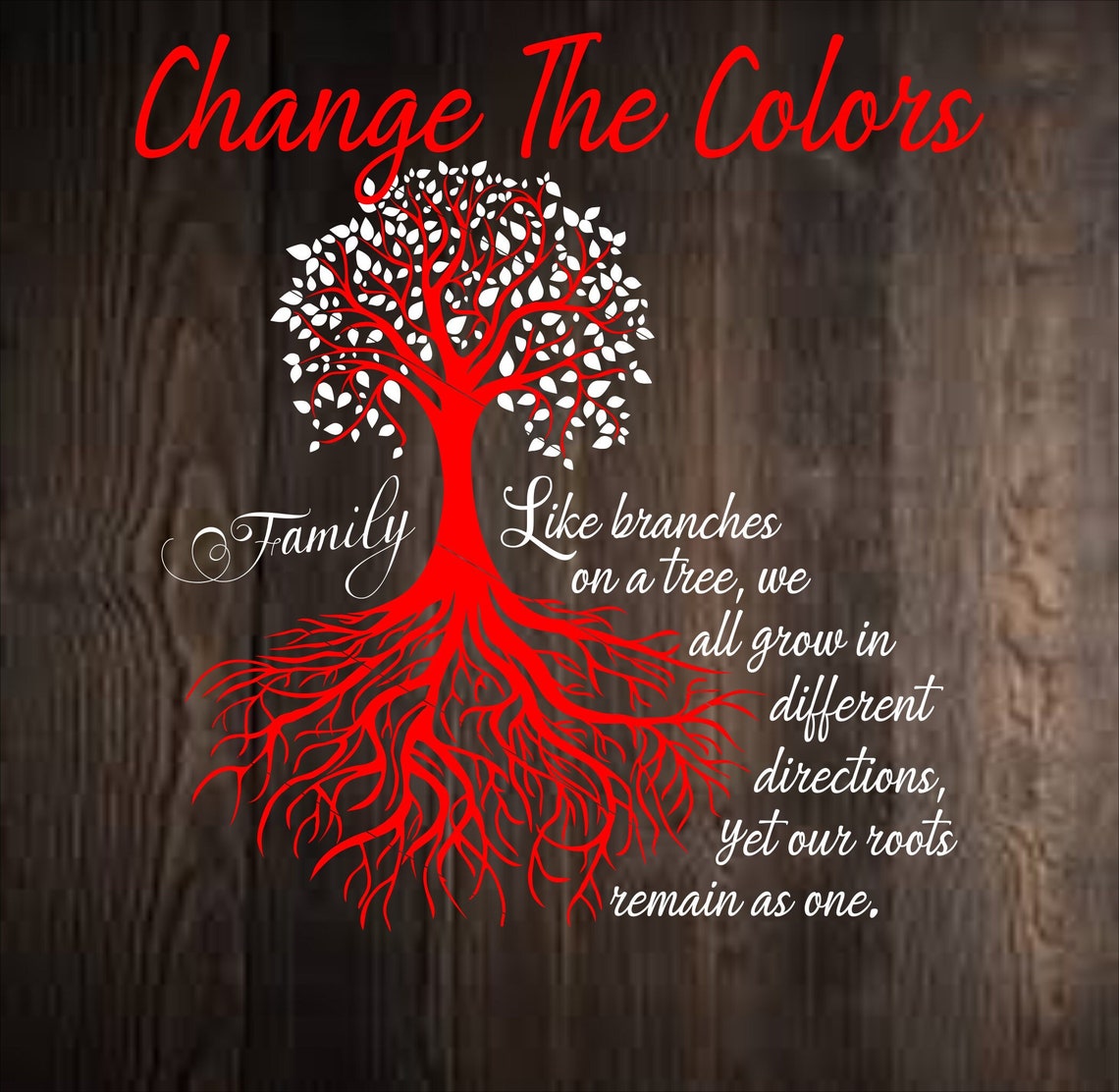Family Tree SVG: Roots & Love, Cricut Cut File (digital File) - Etsy