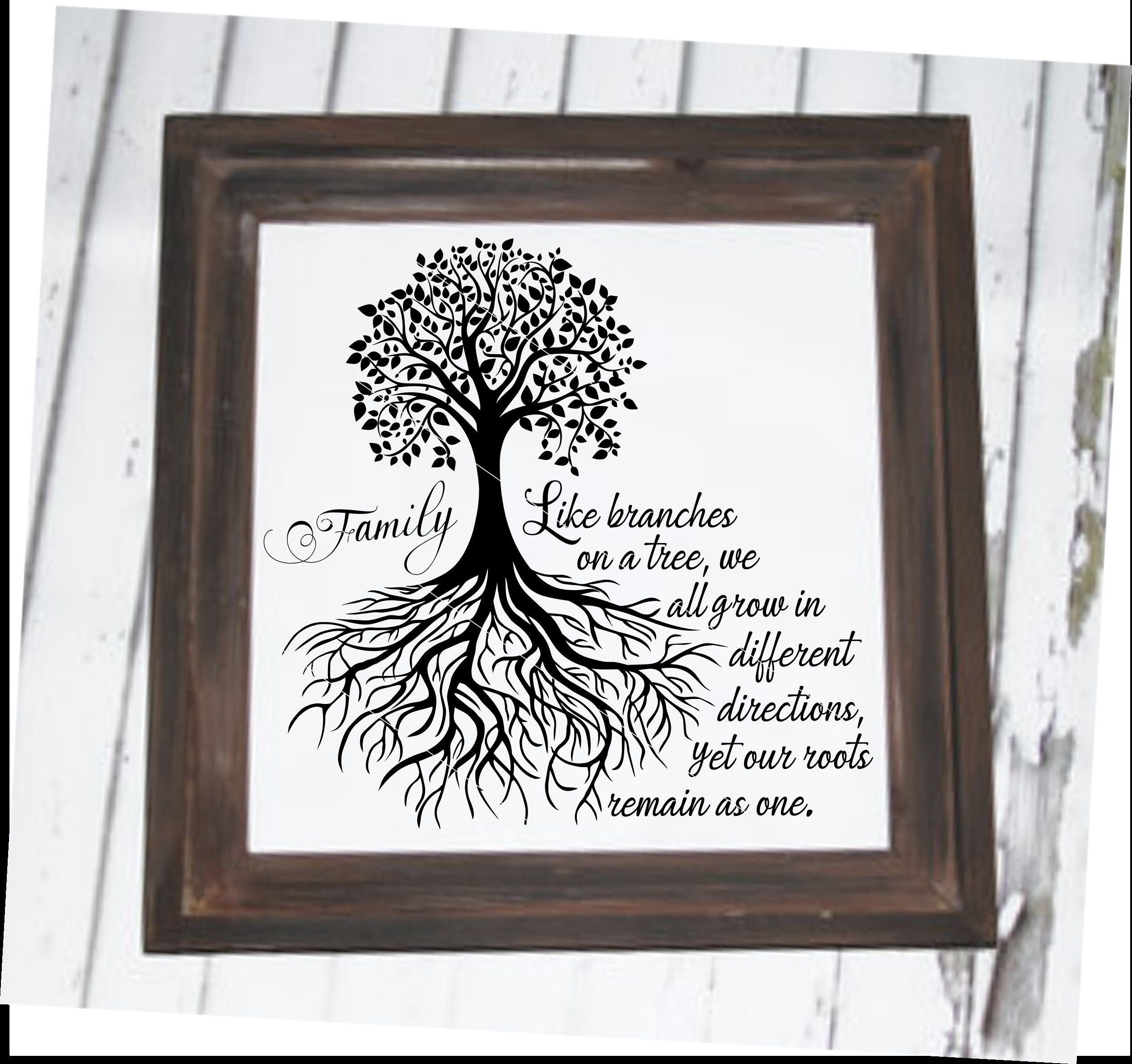 Family Tree SVG: Roots & Branches, Love Quote (digital File) - Etsy