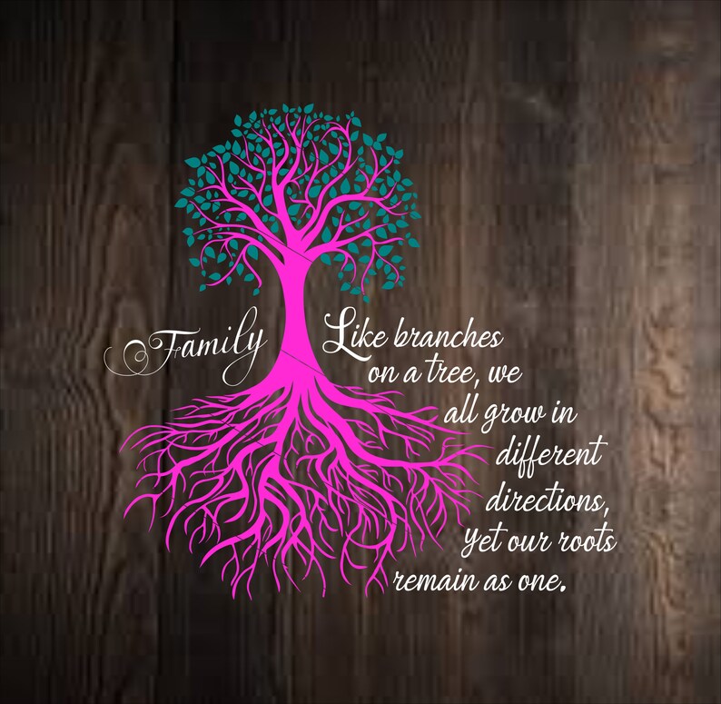 Family Tree SVG: Roots & Love, Cricut Cut File (digital File) - Etsy
