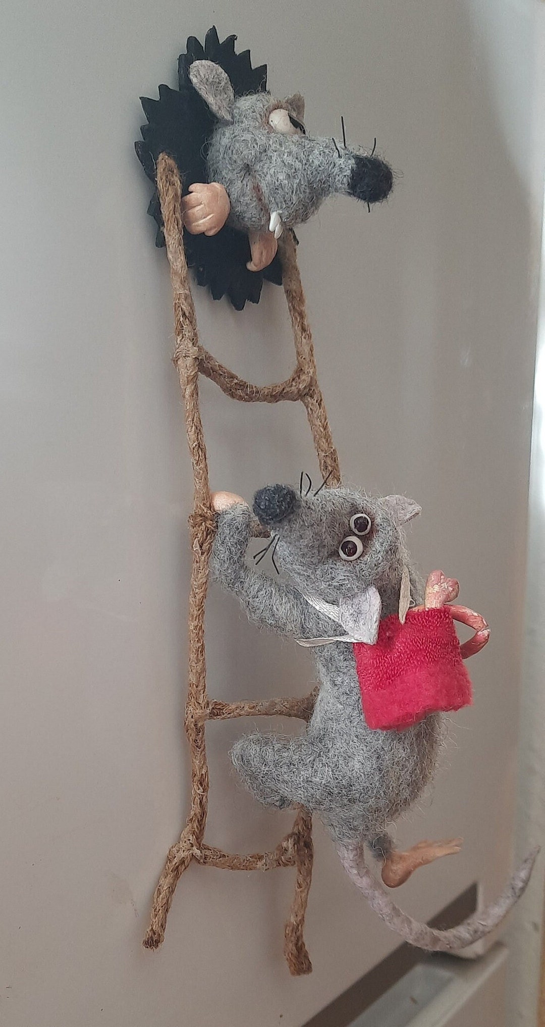 Fridge Magnet. Mice Made of Wool. Rats. Funny Gift. Interior - Etsy