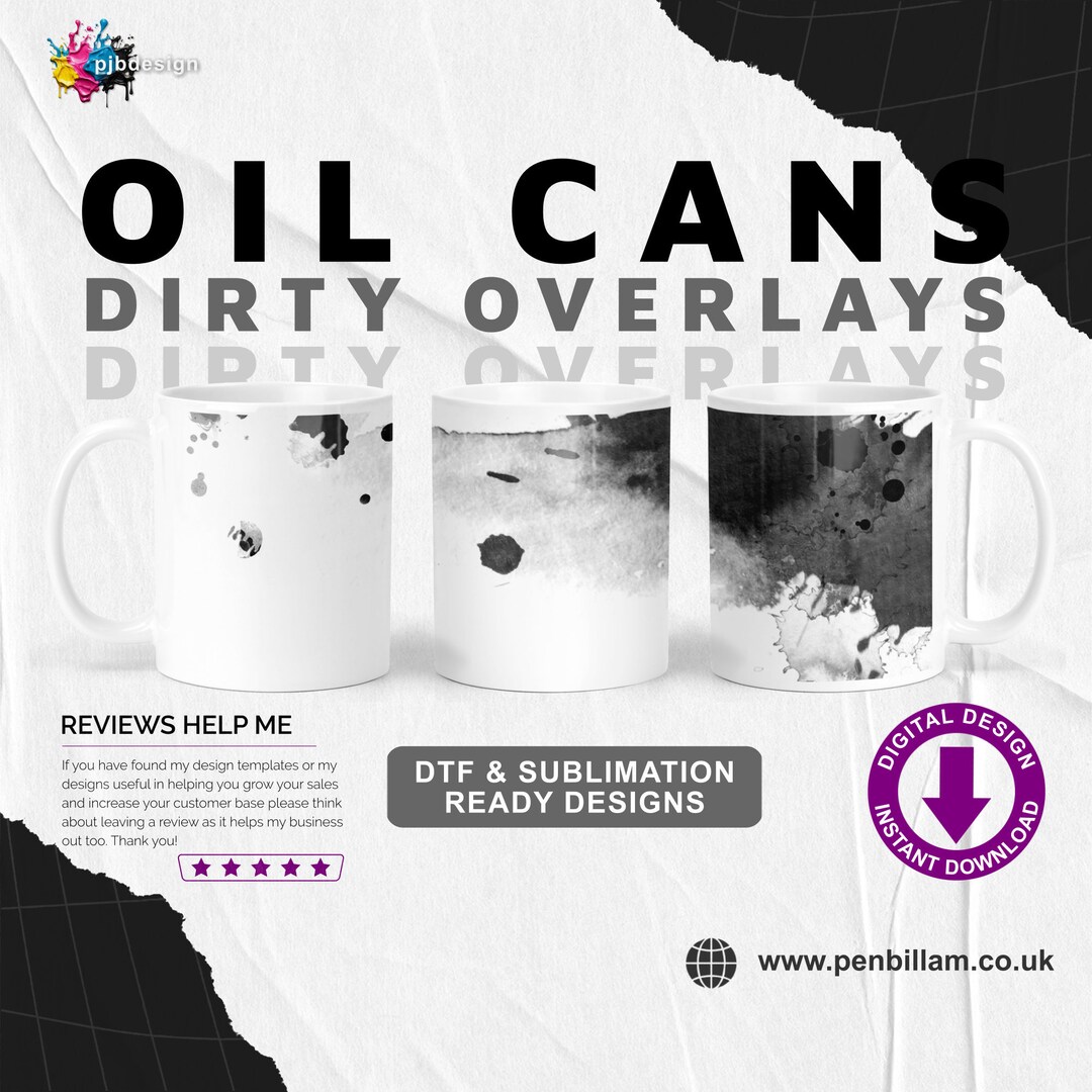 Oil Can Texture Overlay Mug Wrap 14 Make Your Own Oil Can Mugs ...