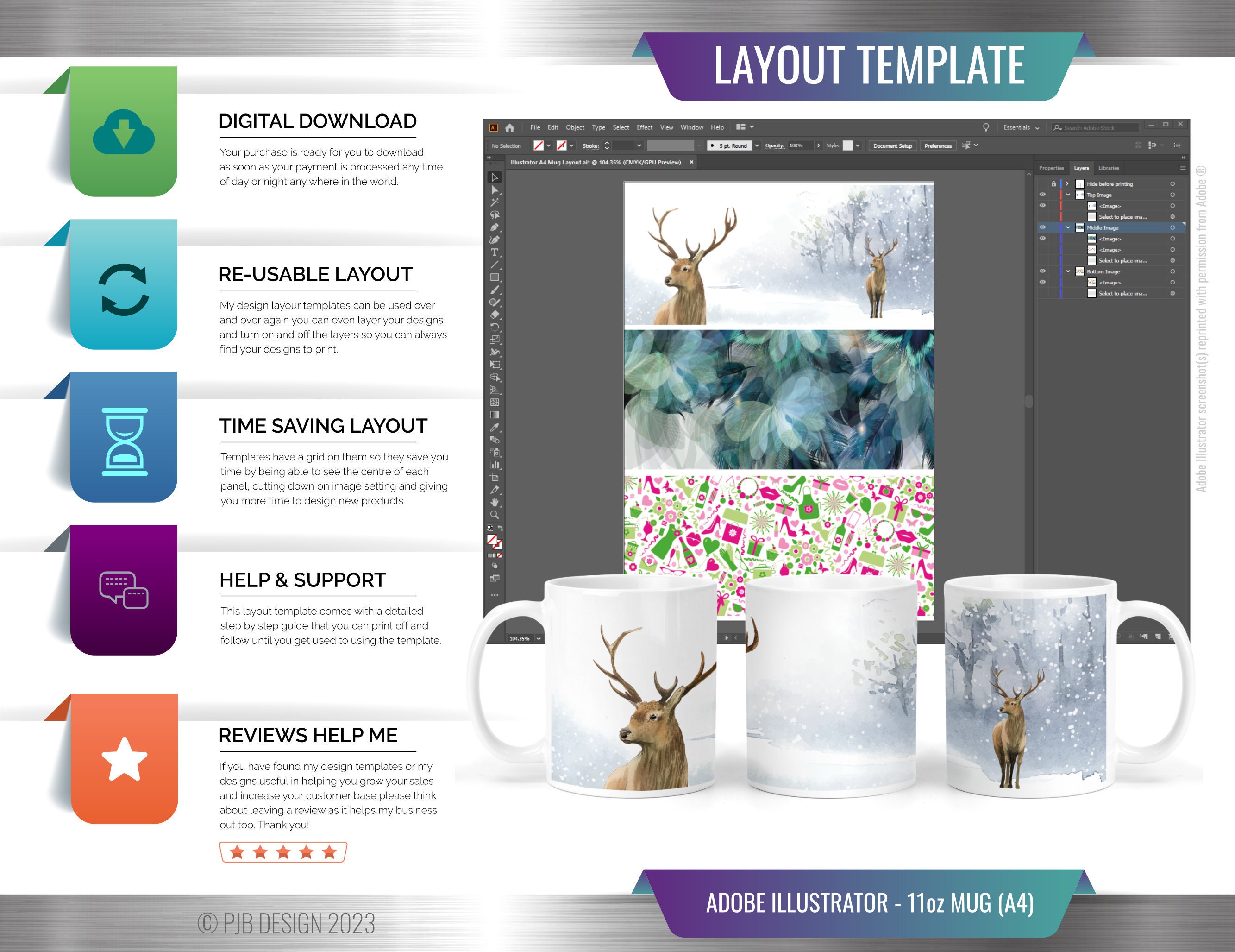 Coffee Mug Template Illustrator