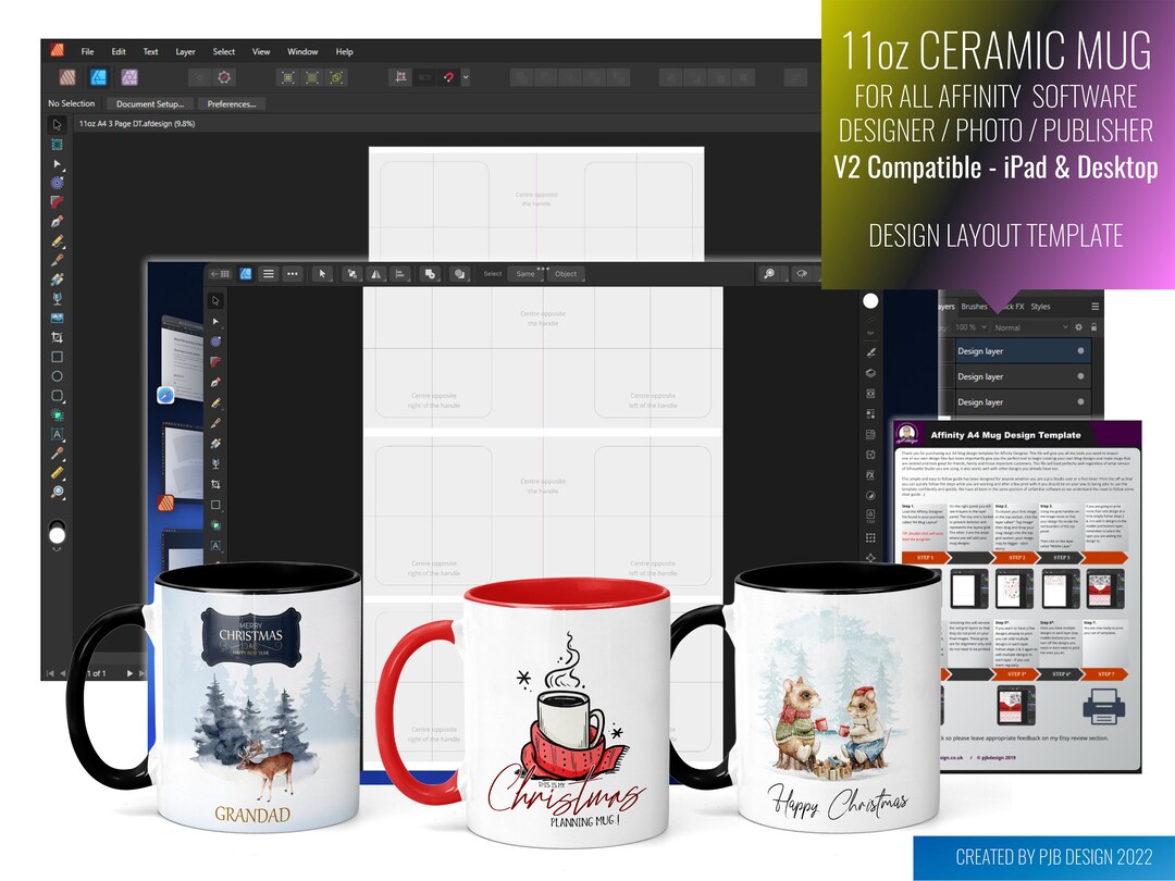 Affinity Publisher Design Layout Template V2 Compatible - Etsy UK