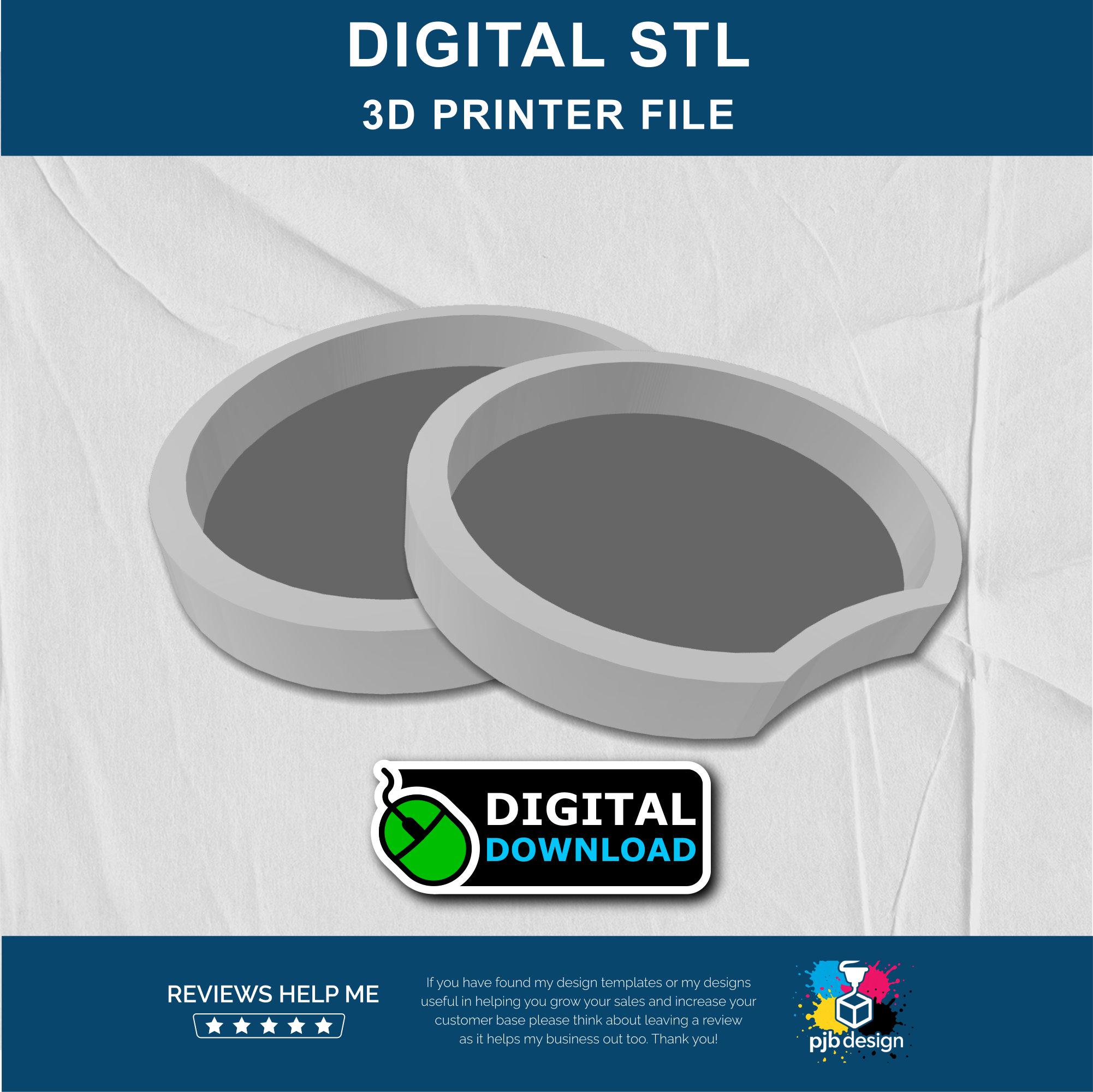 Mouse Ears Solid Back STL File: DIY Interchangeable Design 3D Printing ...