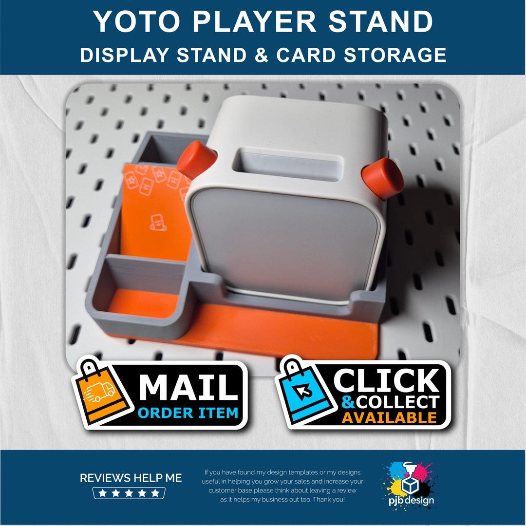 Yoto Player Stand With Card Storage: 3D Printed Organizer - Etsy