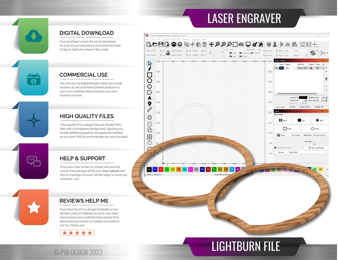 Mouse Ears Blank Ear Shell Lightburn Laser Cut File Blank - Etsy