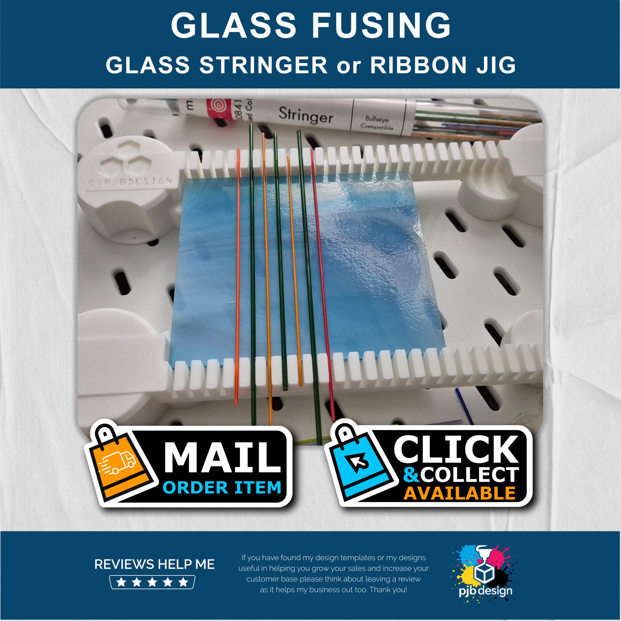 Glass Stringer or Ribbon Jig: Fused Glass Jig for Easy Alignment Glass ...