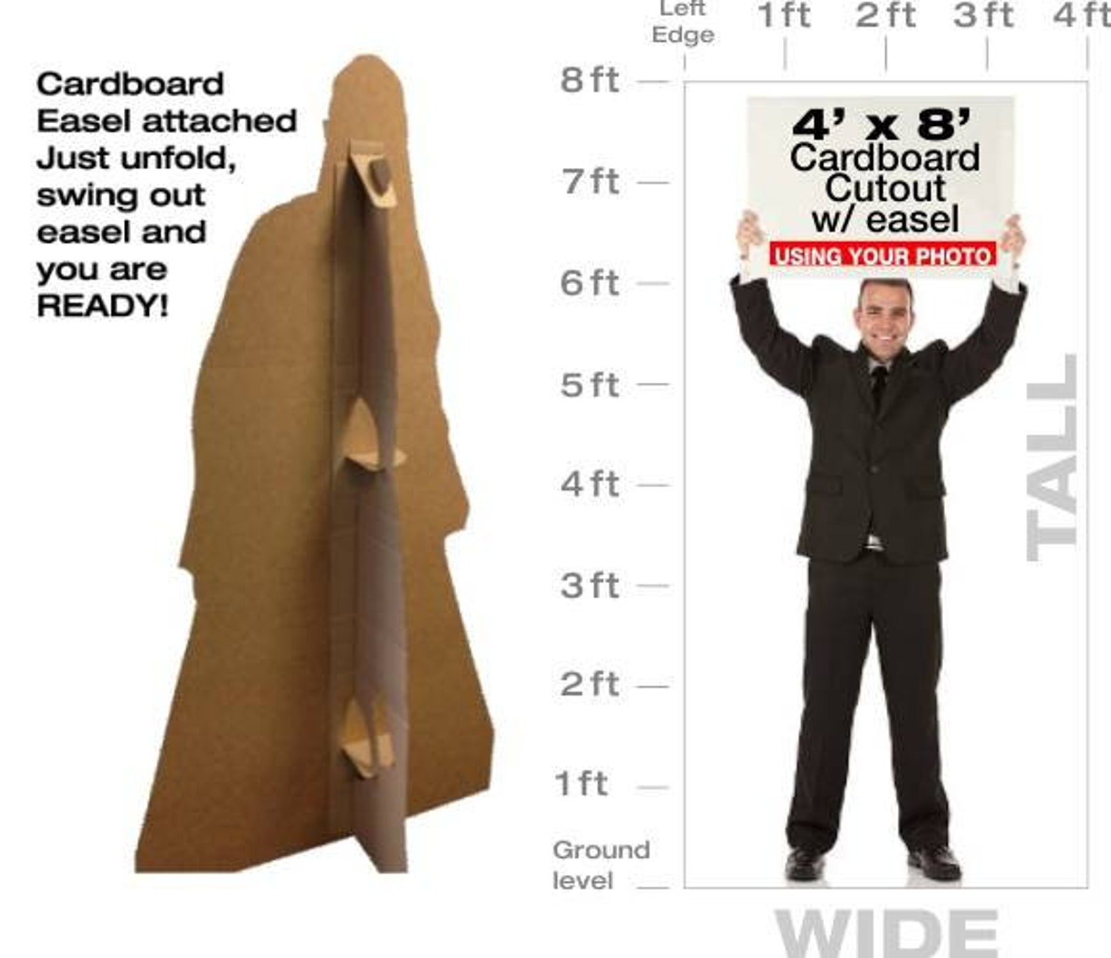Custom Life size cardboard cutout standup standee | Etsy