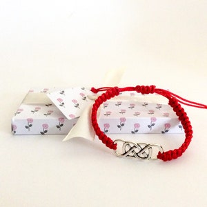 Double Infinity Macrame Bracelet/cord Macrame Jewellery/woven Bracelet/infinity Symbol/double ...