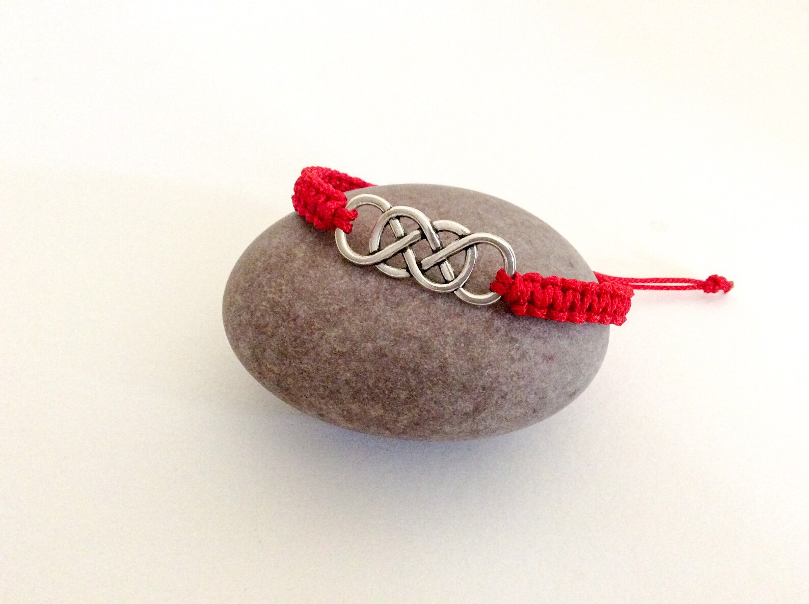 Double Infinity Macrame Bracelet/cord Macrame Jewellery/woven Bracelet/infinity Symbol/double ...