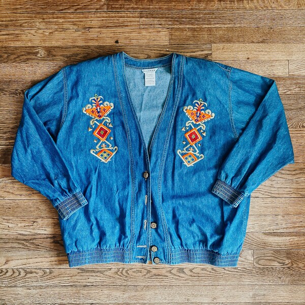 Aztec Embroidery Jacket - Etsy
