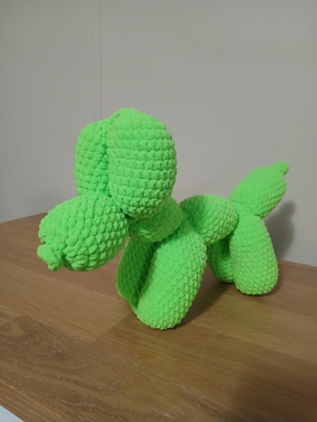 Balloon Dog Stuffed Toy, Neon Green Plush Dog, Easter Toy for Kids ...
