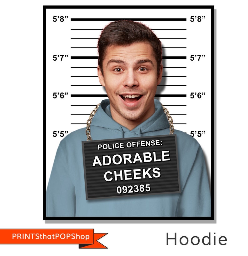 Custom Mug Shot,personalized Portrait,unique Print,custom Portrait ...