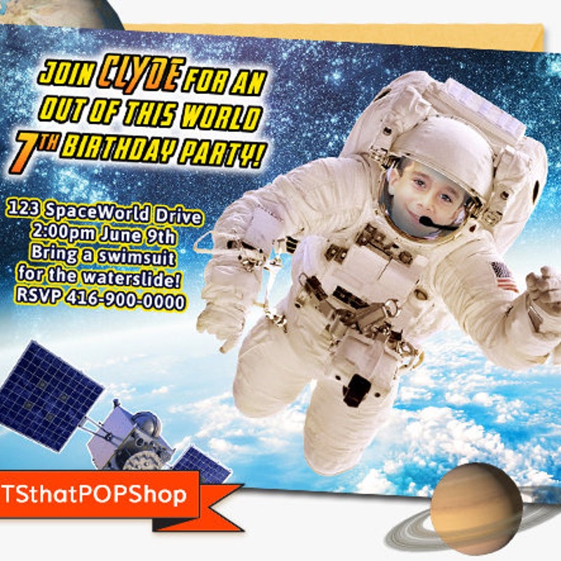 Solar System Invite - Etsy