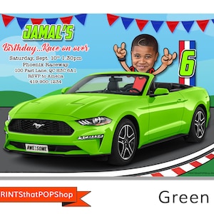 Vintage GT Car,fast Race Car Party, Race Car Invites, Sports Car Theme ...