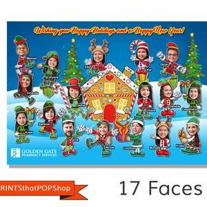 Very Large Company Christmas Cards,corporate Christmas,gingerbread ...