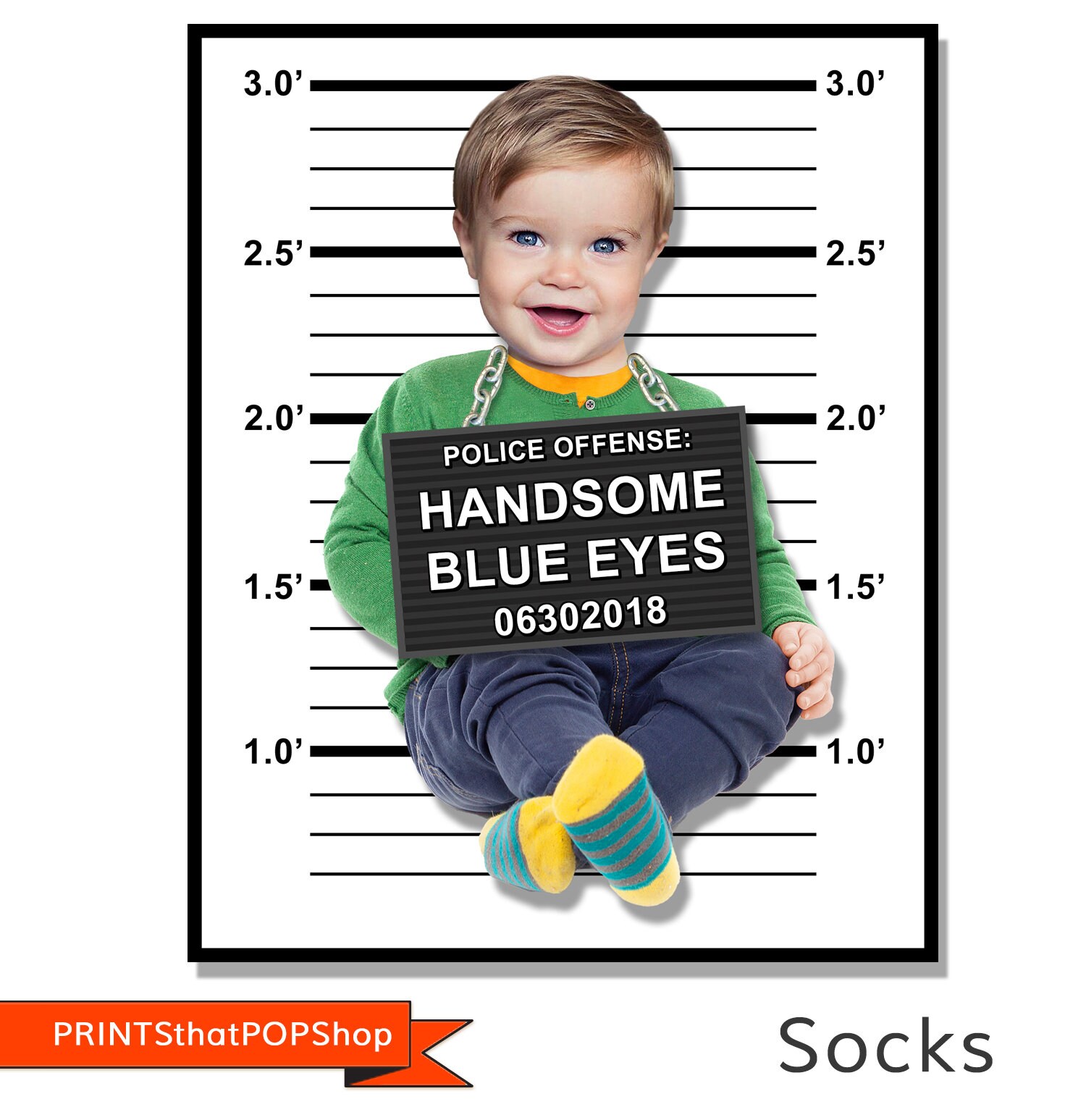 Custom Mug Shot,personalized Portrait,unique Print,custom Portrait ...