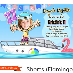 Rock the Yacht,boat Birthday Party Invitation,retirement Yacht Invite ...