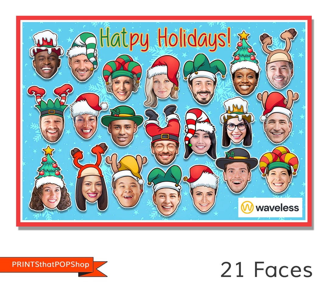 Custom Christmas Faces,funny Family Christmas Cards,friends Xmas ...