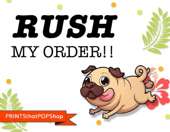 RUSH my order,RUSH on any Invitation or card,Professionally Printed ...