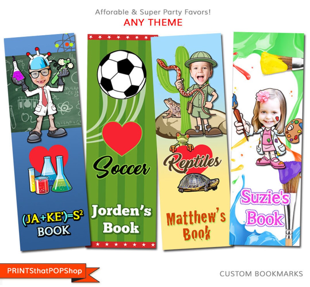 Bookmarks,custom Bookmark,photo Face Bookmark,party Favors,personalized ...