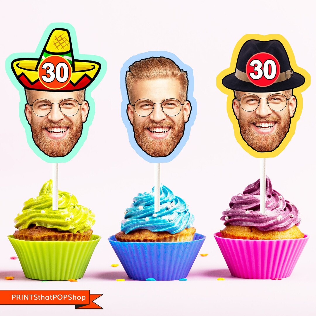 Face Toppers,cake Face Toppers,donut Custom Face Toppers,photo Face ...