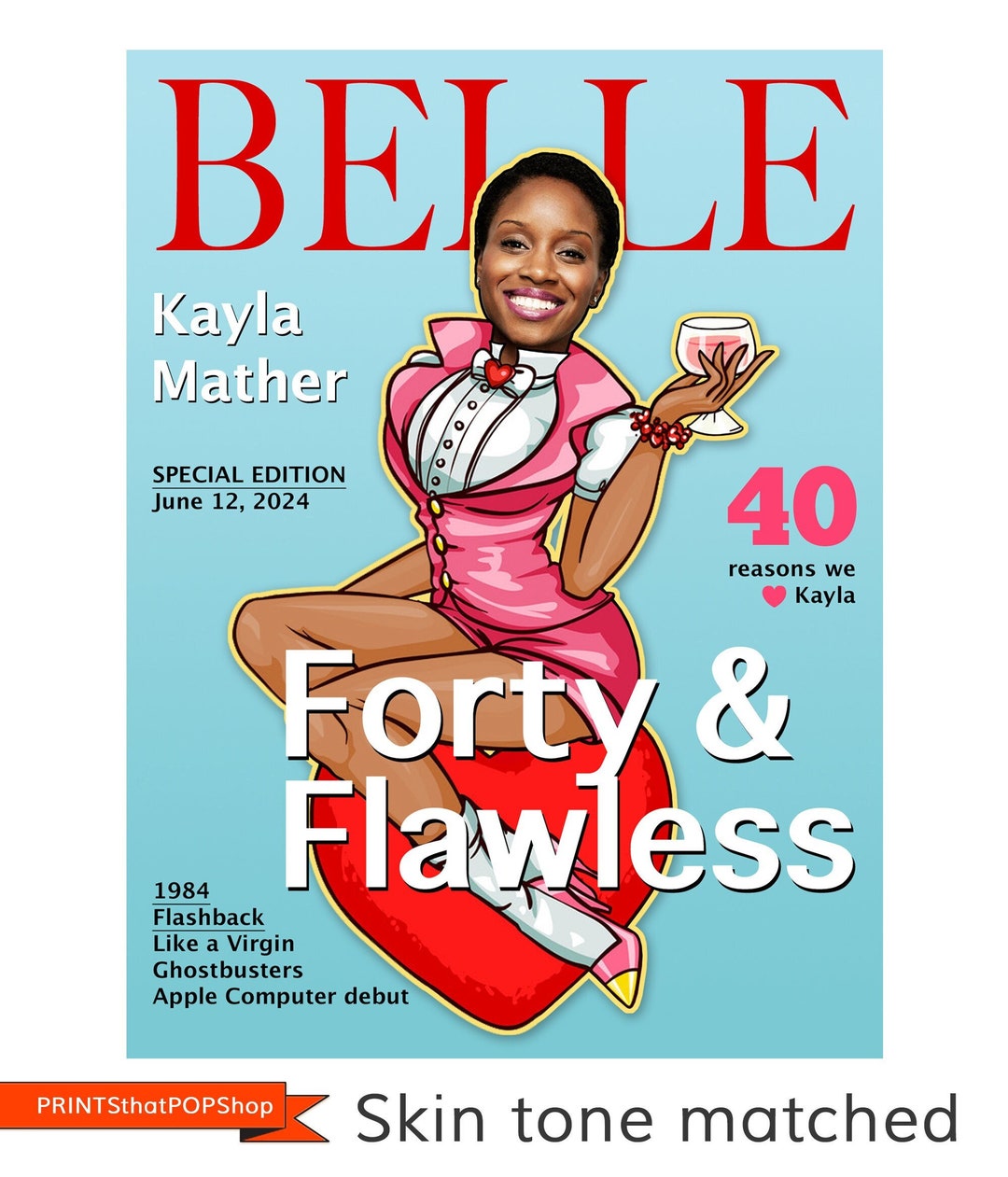 Personalized Magazine Cover,divorce Party Gift,50th,female Milestone ...