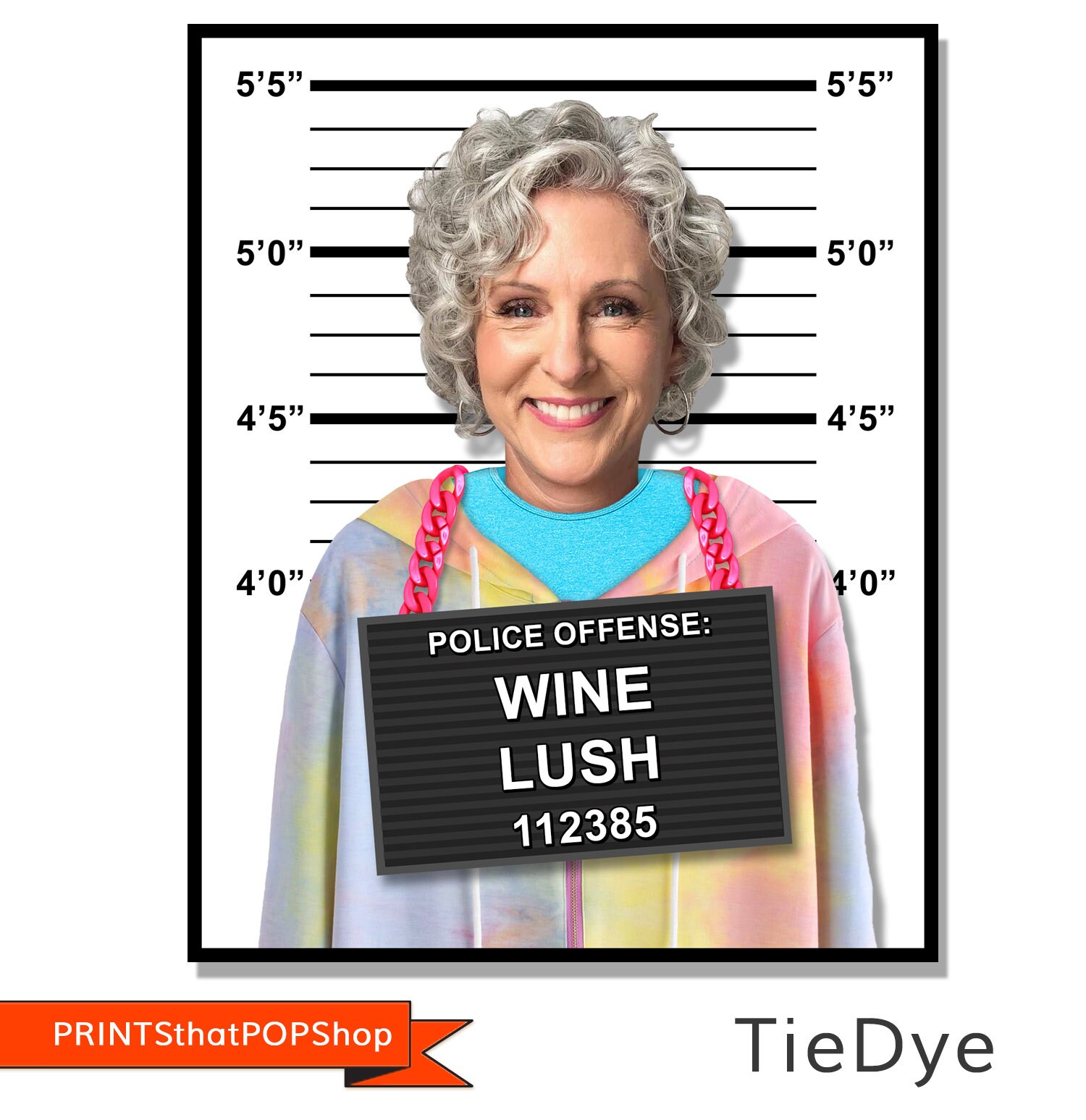 Custom Mug Shot,personalized Portrait,unique Print,custom Portrait ...