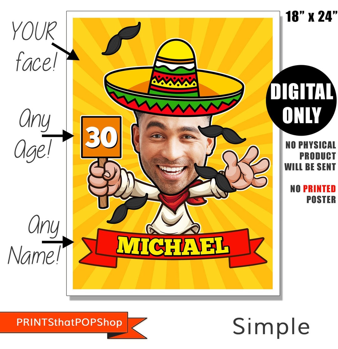 Pin the Mustache,pin the Moustache,pin the Stache,birthday Poster,pin ...