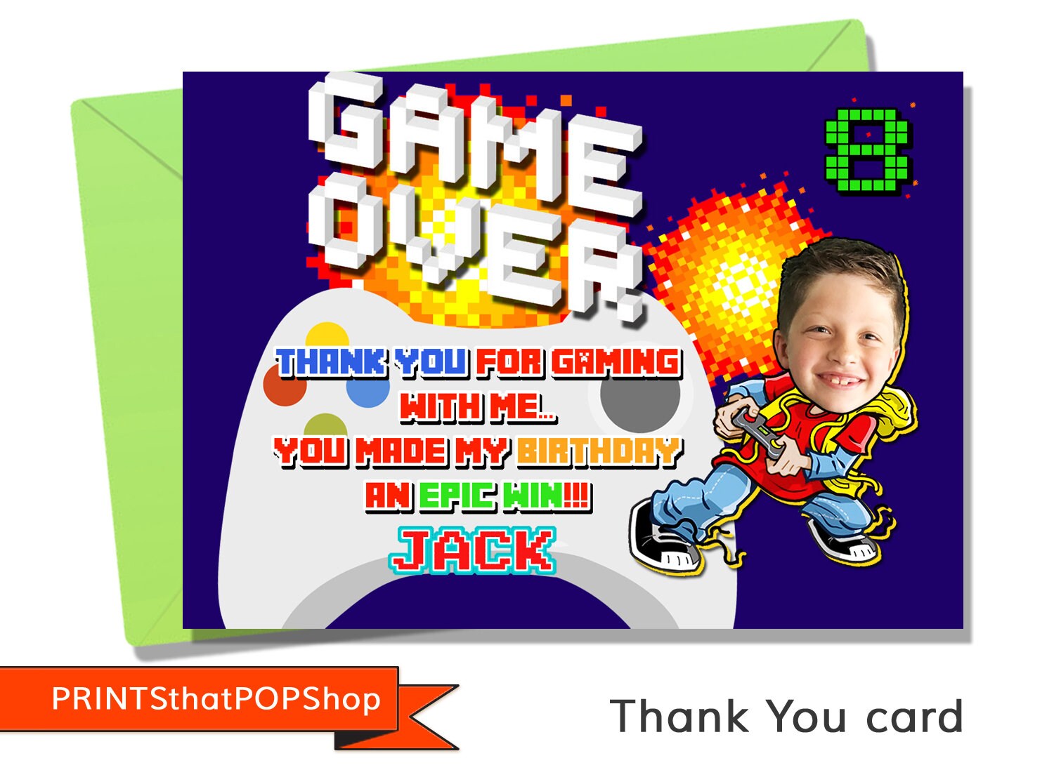 Video Game InviteGame Truck InvitationVideo Game Truck | Etsy