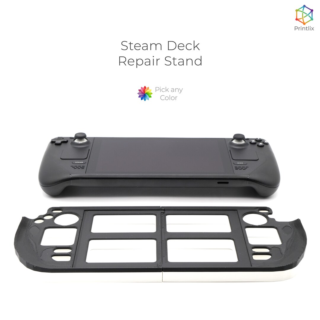 Steam Deck Repair Stand - Dock - PLA 3D Printed - Optional Soft TPU ...