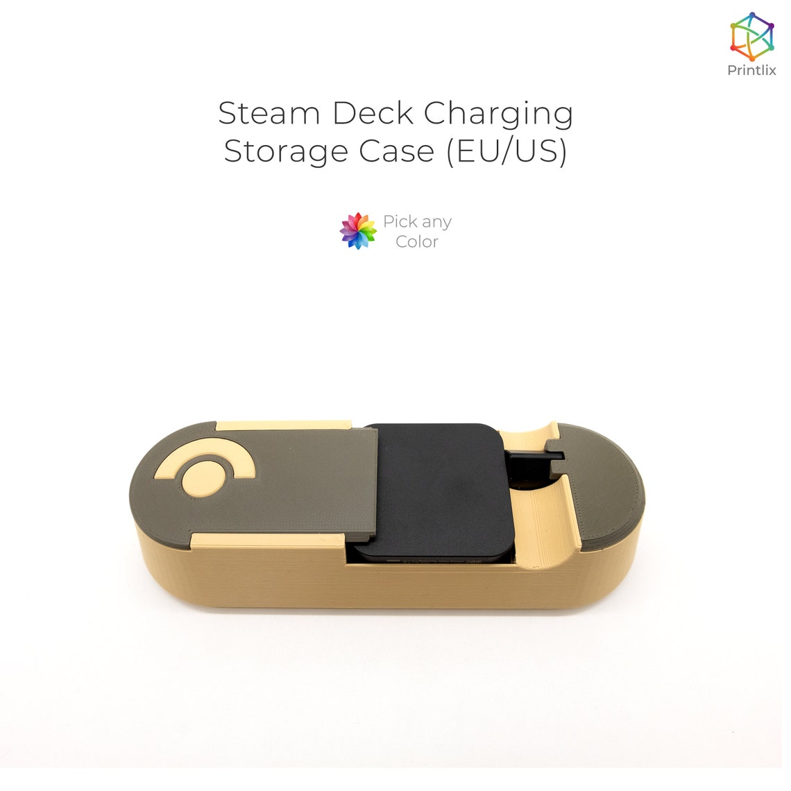 Valve Steam Deck Charging Storage Case EU/US PLA 3D - Etsy