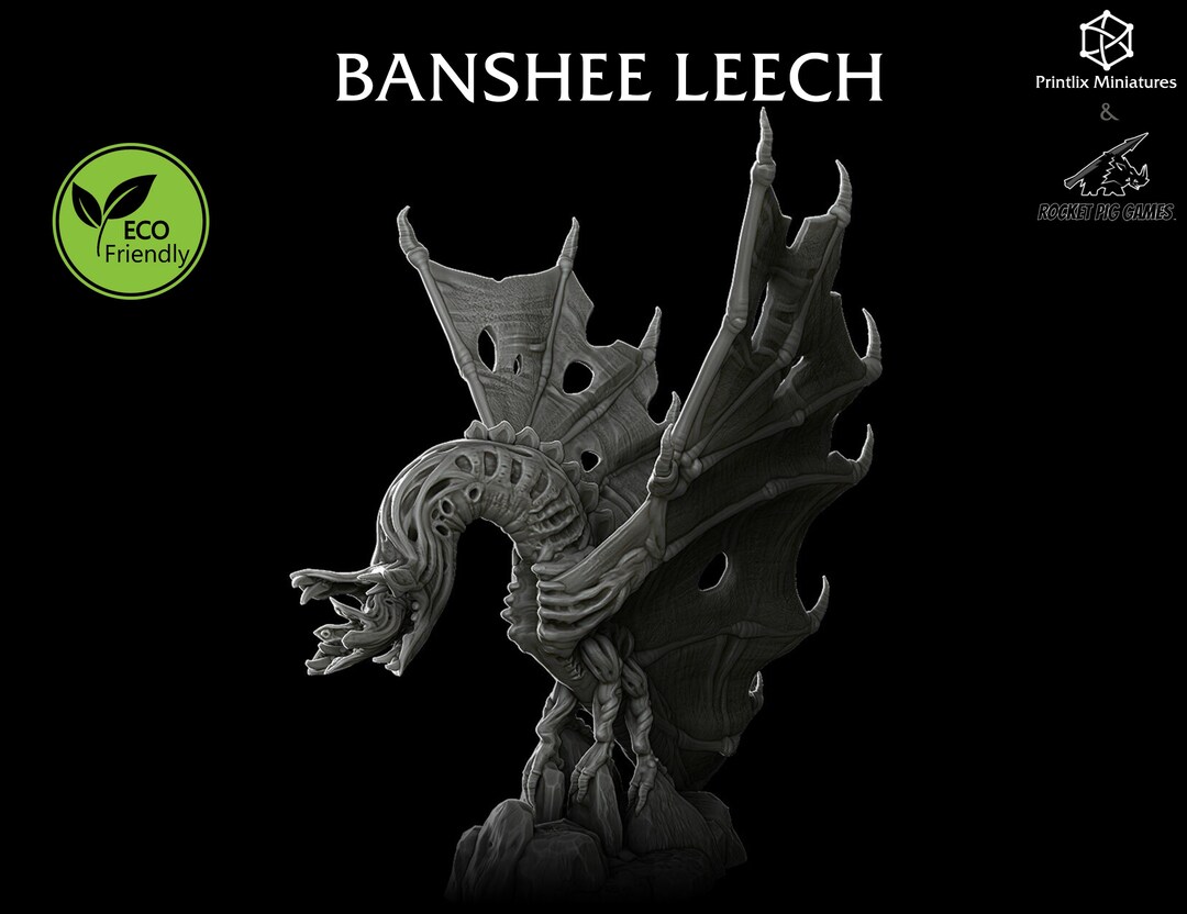 Banshee Leech Miniature Dungeons and Dragons Miniature RPG Tabletop ...