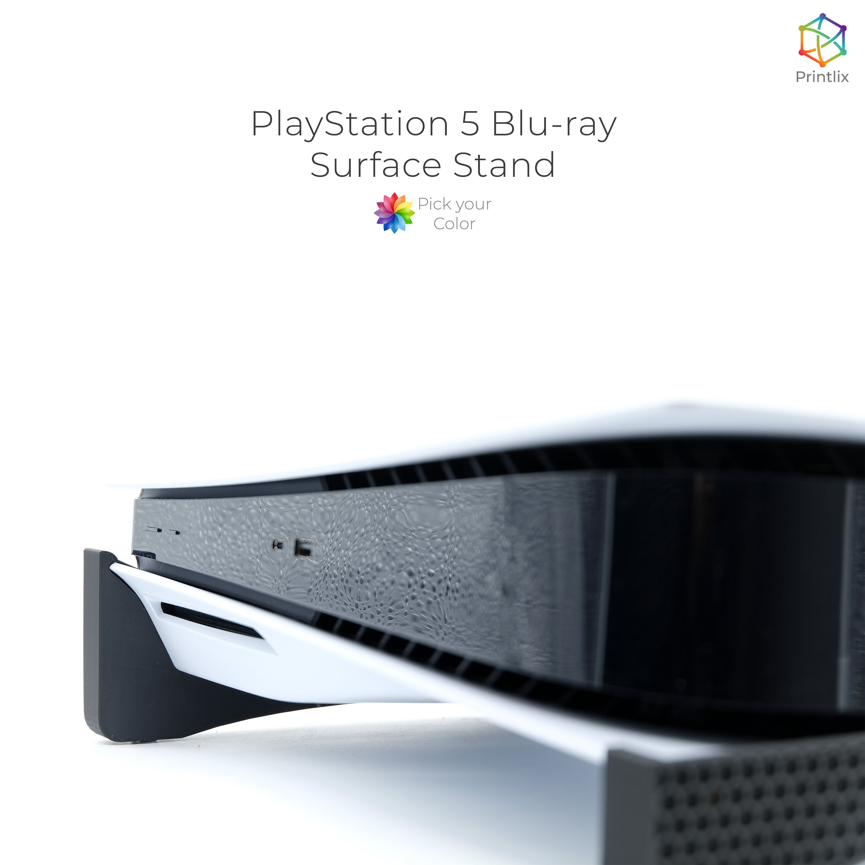 Playstation 5 Blu-ray Stand / Desk / Surface Mount - Custom Color 3D ...