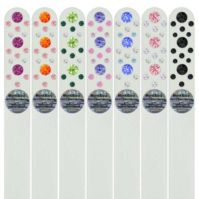 Gift Ideas for Women Glass Nail File Decorated With Swarovski® Crystals ...