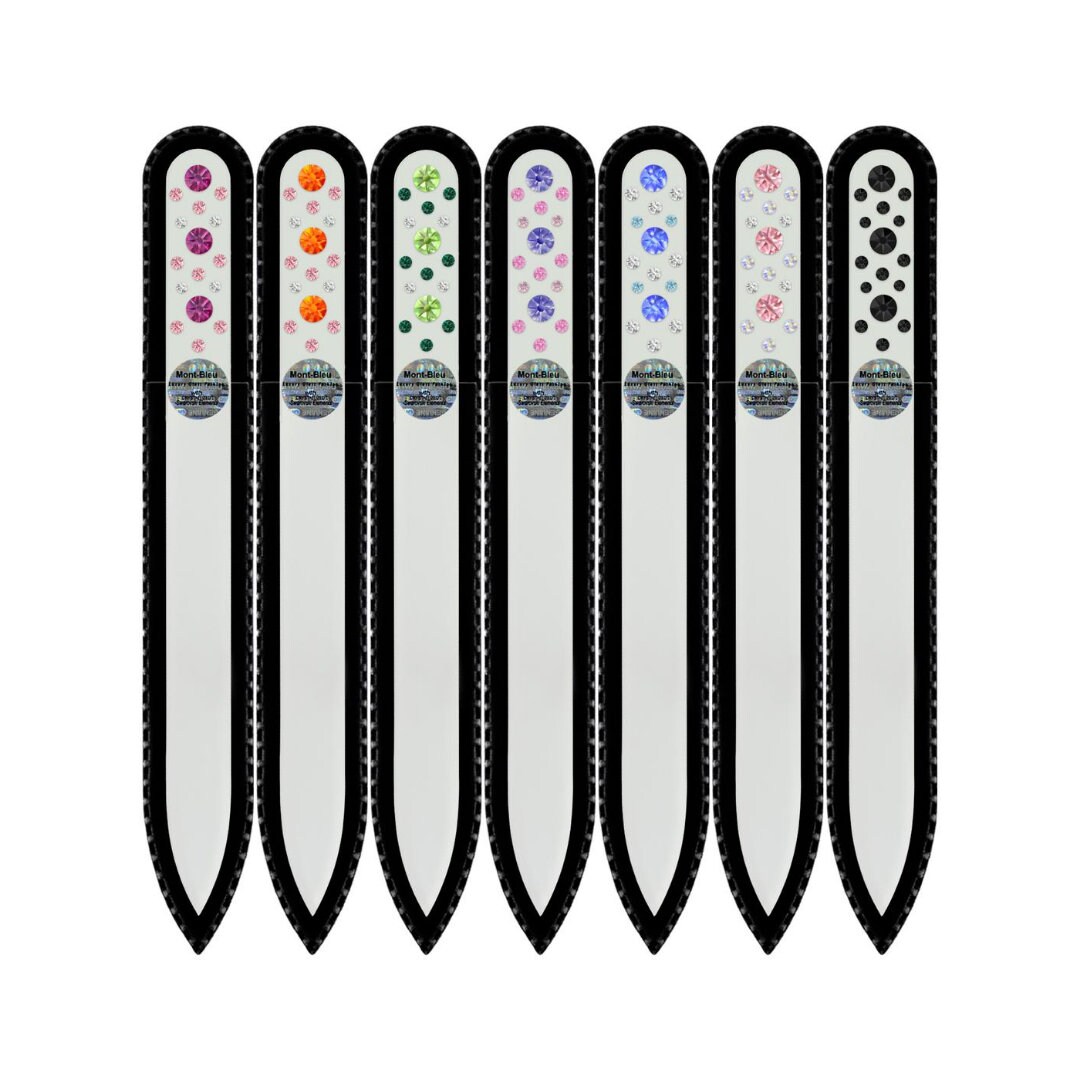 Gift Ideas for Women Glass Nail File Decorated With Swarovski® Crystals ...
