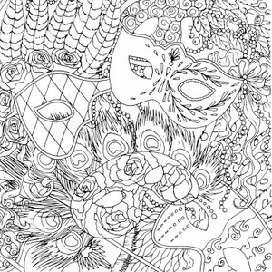 Coloring Book Page Masks - Etsy