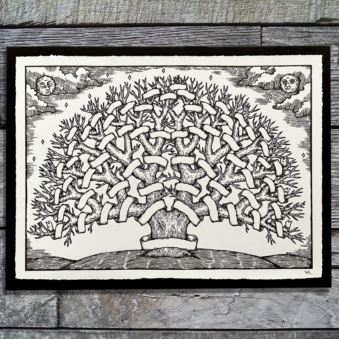 Family Tree Fillable Art Print - Etsy