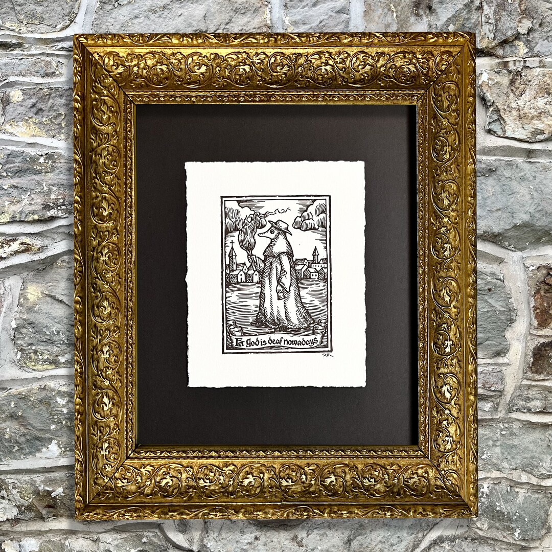 The Black Death Plague Doctor Art Print - Etsy