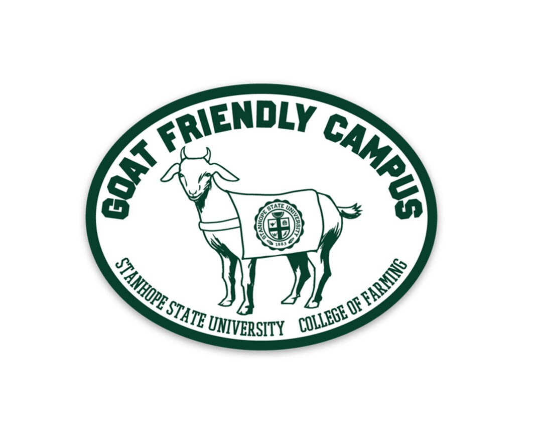 Goat Friendly Campus Sticker - College of Farming - Etsy