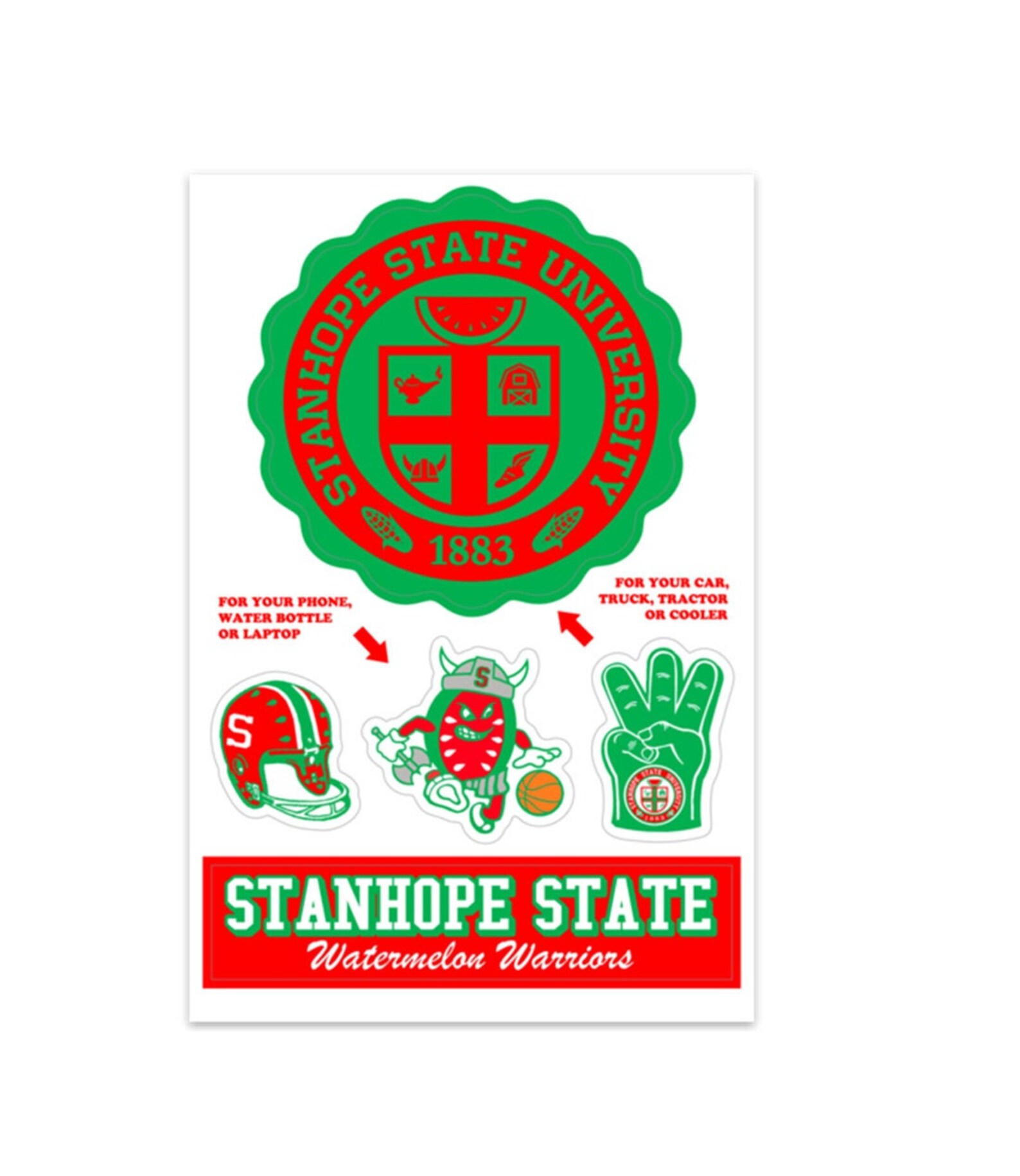 Campus Sticker Pack - Etsy