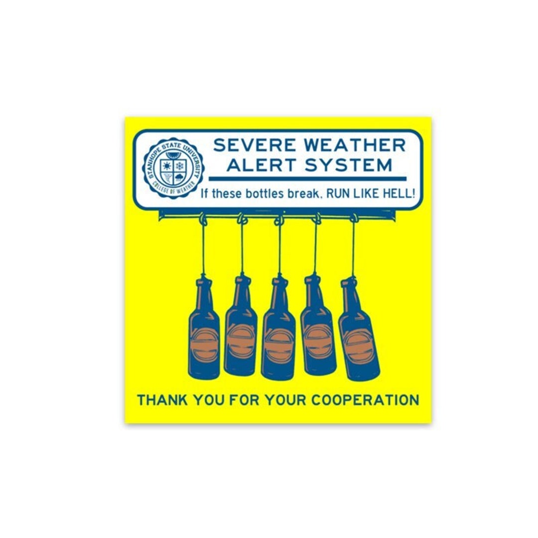 Severe Weather Alert System - Sticker - Etsy