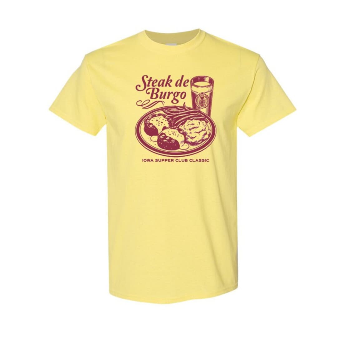 Steak De Burgo: Iowa Supper Club Classic T-shirt - Etsy