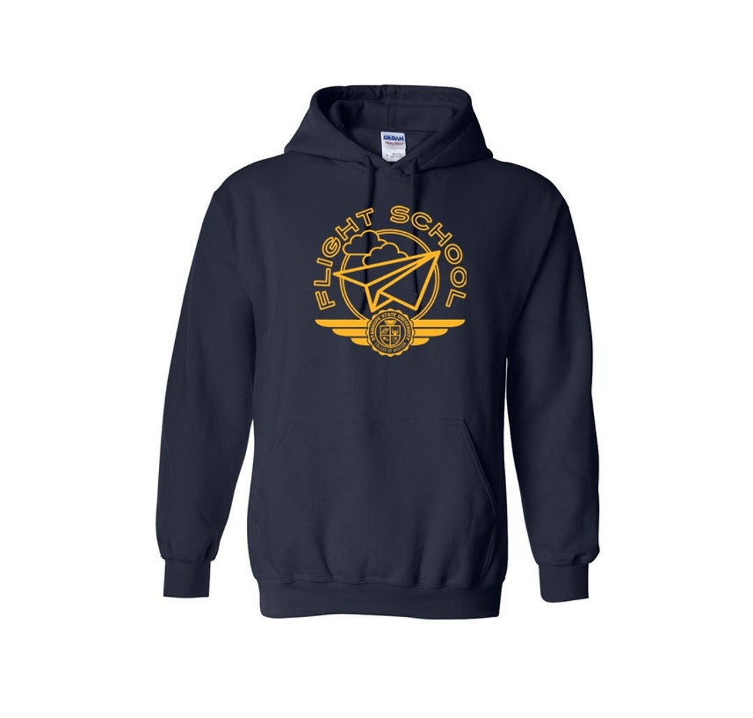 Flight School - College of Aviation Hoodie - Etsy
