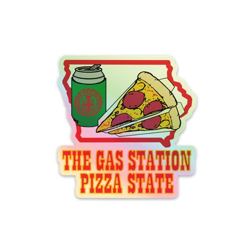 Gas Station Pizza State Sticker - Etsy