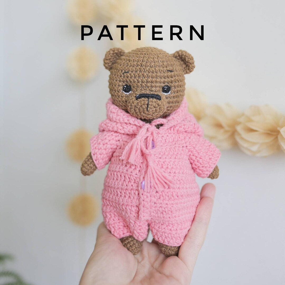 Amigurumi Bear Pattern, Crochet Teddy Bear, Stuffed Animal Pattern - Etsy
