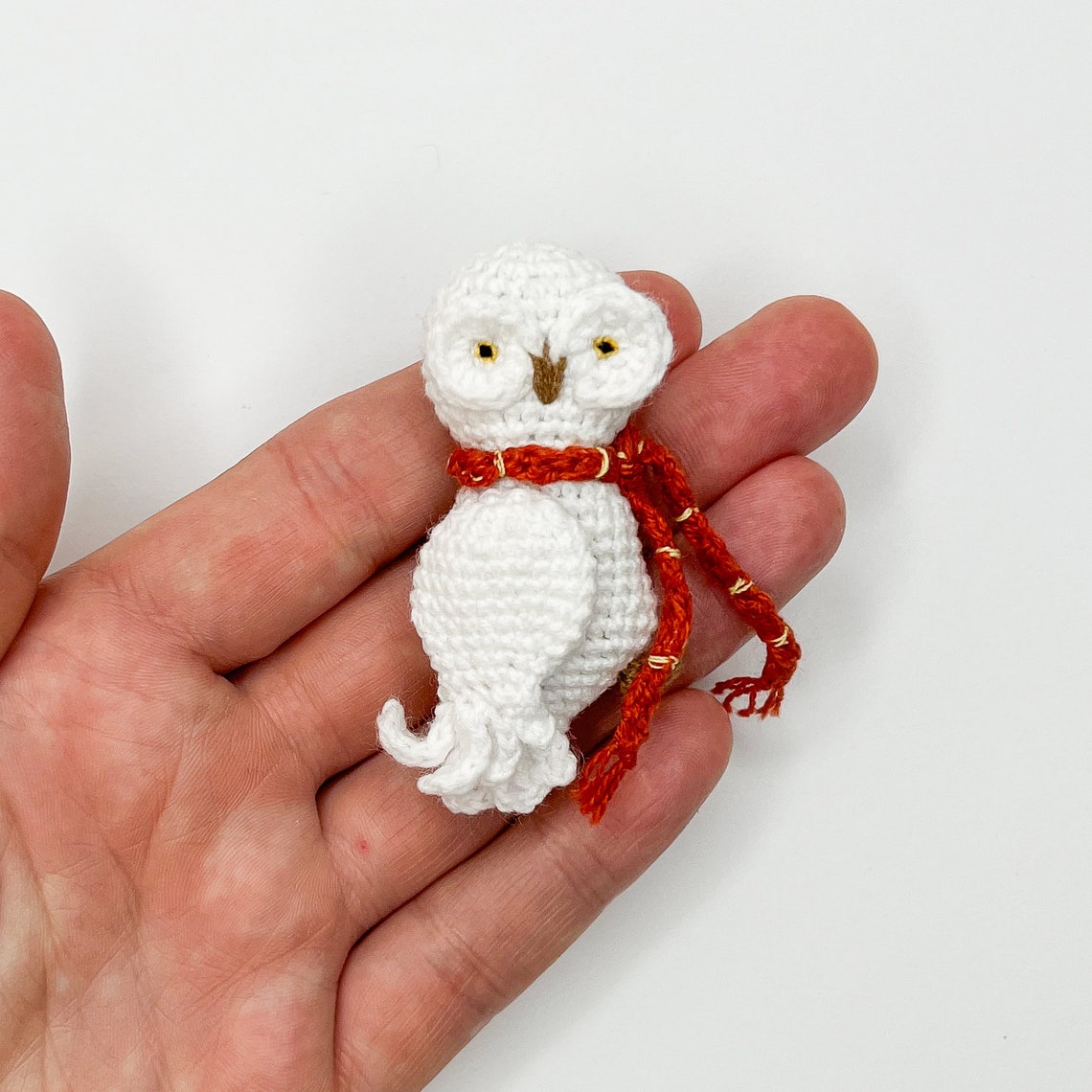 Owl Crochet Pattern Amigurumi Brooch Bird Pdf Pattern in English ...