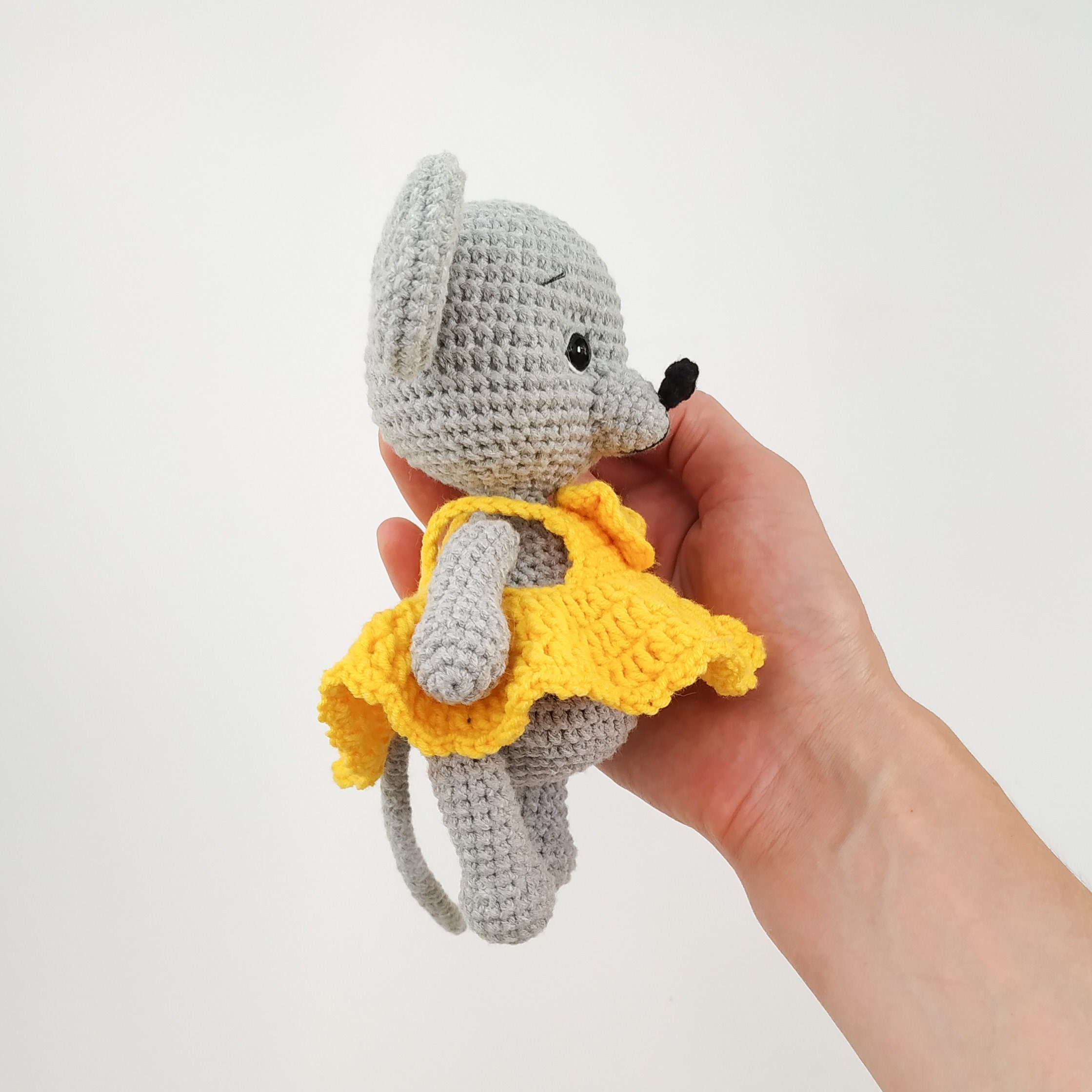 Mouse Toy Crochet PATTERN in English Amigurumi Toy Stuffed - Etsy