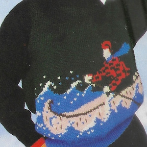 Whitewater River Canoe Knitting Pattern | Pullover Sweater and Vest ...